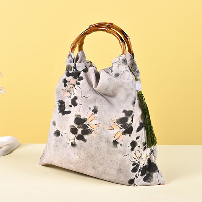 手工diy竹节包中国非遗文创手作材料包手拎包中式沙龙活动旗袍包