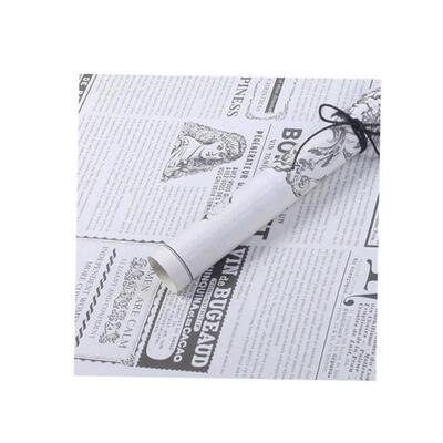 English newspaper bouquet Wrapping paper vintage kraft paper