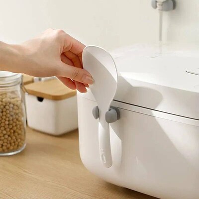 Rice Spoon Holder Silicone Storage Rack, Kitchen Wall-Mounte