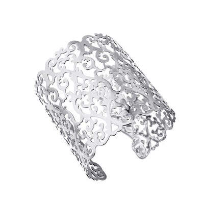 Fashion Retro Cool Pierced Engraved Leaf Starfish Open Wide