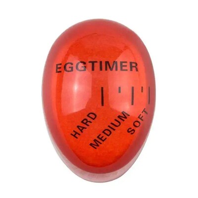 1PCS Cute Resin Boiled Egg Timer Colour Changing Visible Hal