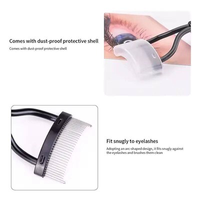 1PC Metal Eyelash Curler Lash Separator Foldable Eyelash Bru