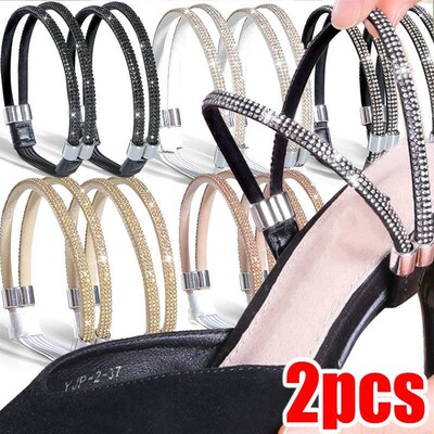 High Heels Shoes Band Anti-loose for Women Diamond Shoelaces