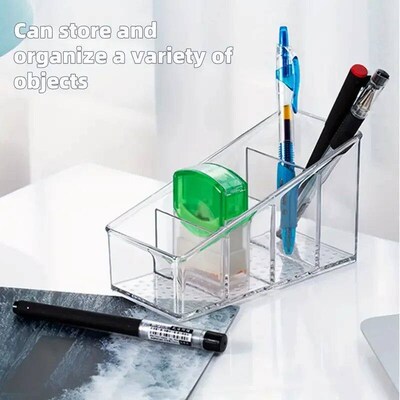 Romote Control Holder with 4 Compartments Clear Romote Holde