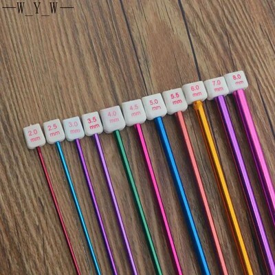 11pcs Multicolour Aluminum TUNISIAN AFGHAN Crochet Hook Knit