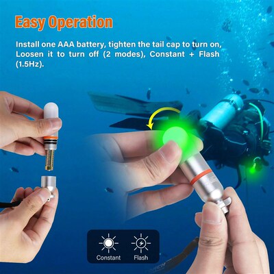 ORCATORCH SD01 PRO Scuba Dive Strobe Beacon Diving Underwate