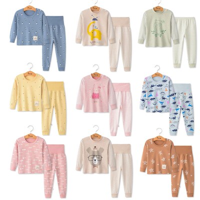 Kids Boys Sleepwear Baby Girl Winter Cotton Sets Children Ho