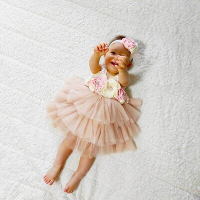 Retail Gorgeous Rhinestone Sashes Girl Evening Dress Baby Gi