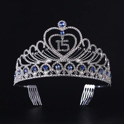 Tiara Comb Women Rhinestone Headpiece 15 Tiaras Crowns Brida