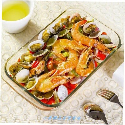 Toughened Pyrex baking tray family fish dish oblong for oven