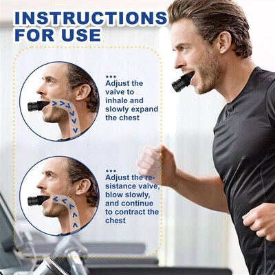 Breathing Trainer Lung Flexer Durable Fitness Exerciser Incr