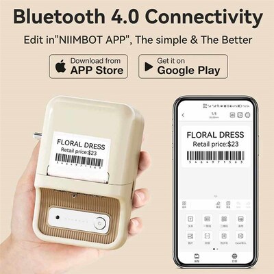 Niimbot B21 B1 Mini Portable Thermal Printer Self-adhesive L
