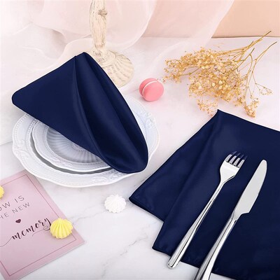 Silk Satin Cloth Napkin Dinner Napkins For Parties Weddings