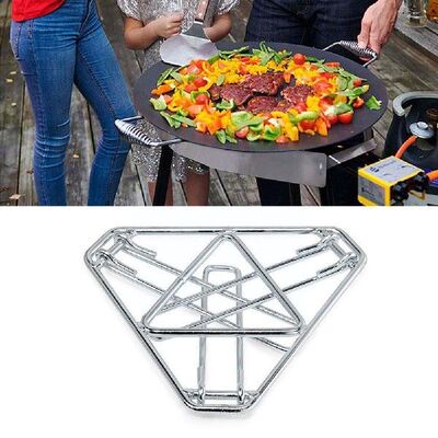 新品Foldable Campfire Stand Camping Bonfire Cooking Stand
