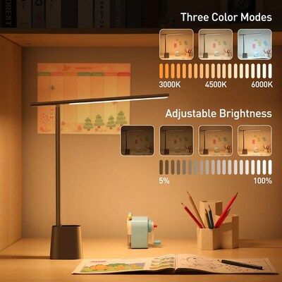 Baseus LED Desk Lamp Eye Protect Study Dimmable Office Light