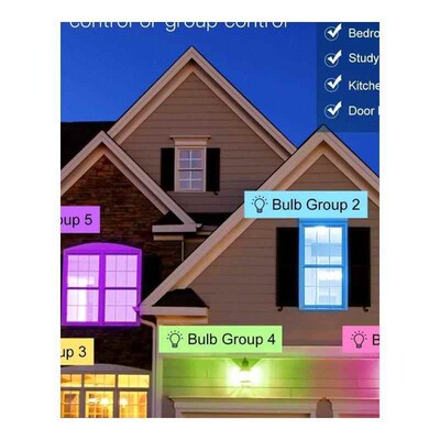 9 rgb mart light bulb ork ith alexa google home e27 b22