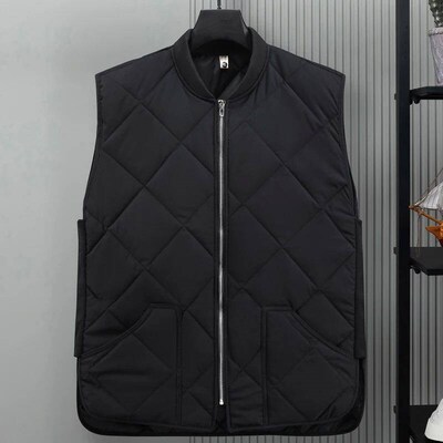 Autumn Warm Vest Male Padded Coats 2023 New Loose Zipper Sle