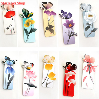 5Pcs Butterfly Bookmarks for Books Cute Kawaii 3D Bookmark O