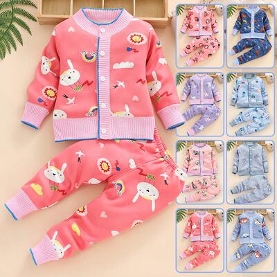 Baby Clothes Sets Boys Girls Knit Cotton Outfit Kids Girls K