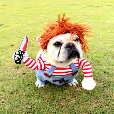 Pet Dog Funny Clothes Dogs Cosplay Costume Halloween Christm