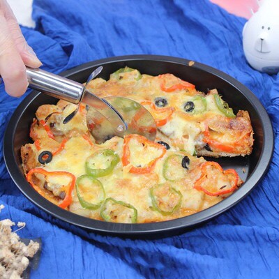 Round Pizza Plate Pizza Pan Baking Tool Mould Pan 披萨烤盘