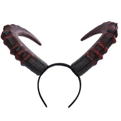Devils Horn Headband Delicate Details Headdress Costume