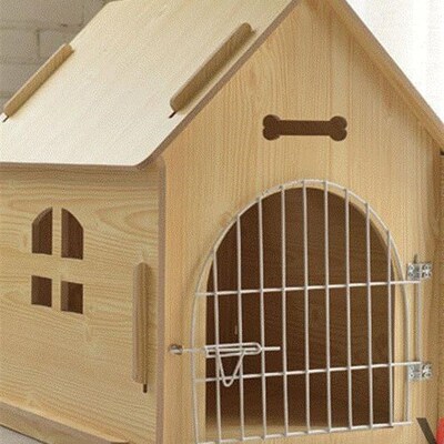 dog house outdoor indoor kennel wood doghouse cat litter d