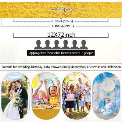 3mm wedding decoration Flash sequined table runner wedding