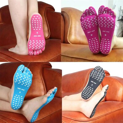 Non-slip Adhesive Insoles Silica Gel Barefoot  Beach Shoes A