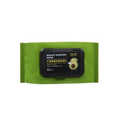 60 Count Avocado Disposable Facial Cleansing No-Rinse Makeup