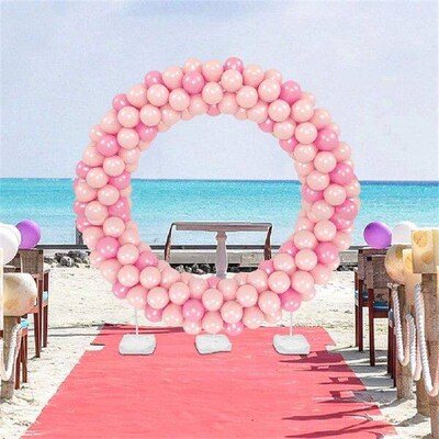 Circular Balloon Arch Kit 180cm Ring with 3 Bases for