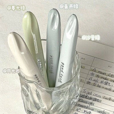 4Pcs/set Morandi Gradient Color Highlighter Ins Beautiful Ma
