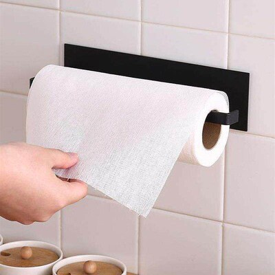 .Paper Towel holder non-perforating kitchen paper hanger rol