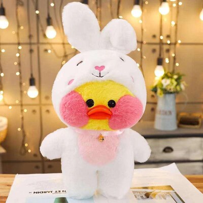 30cm Cute Lalafanfan Yellow Cafe Ducks Stuffed Soft Toy Kawa