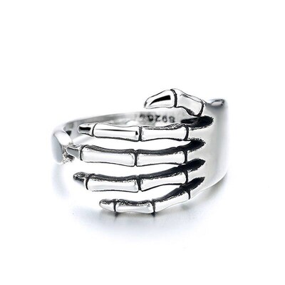 Retro Punk Opening Skull Finger Rings Steampunk Hip Hop Pers