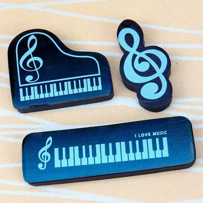 1 Pcs Lytwtws Cute Kawaii Pencil Cartoon Musical Note Piano