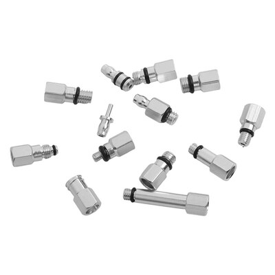 13PCS Bike Hydraulic Brake Bleed Connector Kit Aluminum Allo