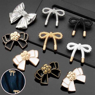 Fashion Accessories for Clothing Clothes Decors Bow Button
