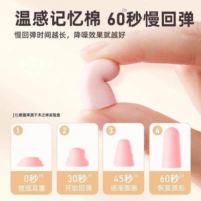 Noise-canceling earplugs for sleeping, designed to reduce no