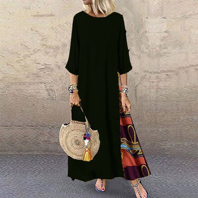 Summer Dresses Vintage Dress for Women Long Dress Loose Fash
