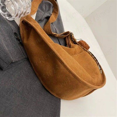 Vintage Suede Tote Bag for Women Retro Casual Commute