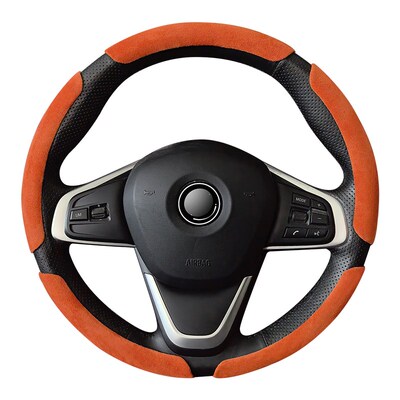 milotic方向盘套翻毛皮吸汗D型四季通用薄汽车把套防滑圆形四季款