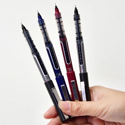 Deli Rollerball Pens, 0.5mm Quick-drying Liquid Ink Stick Ba