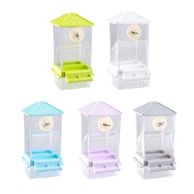 4X7B Large Capacity Parakeets Bird Feeder Easy to Refills