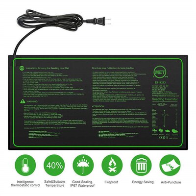 10/25/50CM Seedling Heat Mat Indoor Plants Germination Water