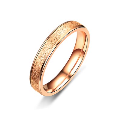 20Year Romantic Simple Matte Couple Rings New Arrivals in Ja