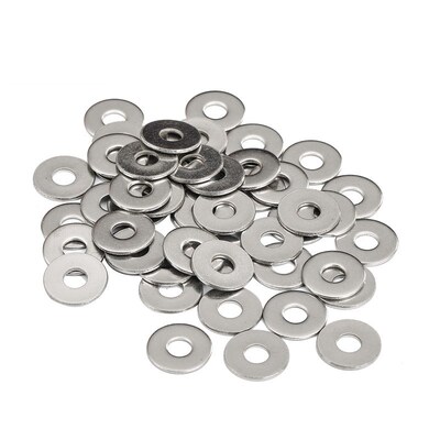 100Pcs M4 304 stainless steel washers 9mm Round Flat Washer