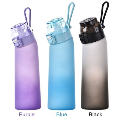650ML Scent Flavored Water Bottle Leak-Proof with 7 Flavor P