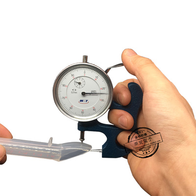 威海管厚规 指针管厚规 尖头圆管测厚表 厚度测量表0.01mm 凹面