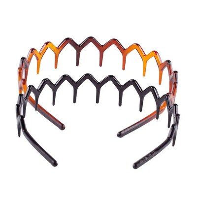 New Headband Hair Comb Zigzag Band Notched Headband Woman Ma